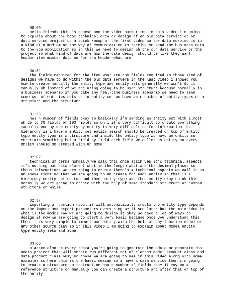 OData Service Design Basics Explained | PDF | Metadata | Databases