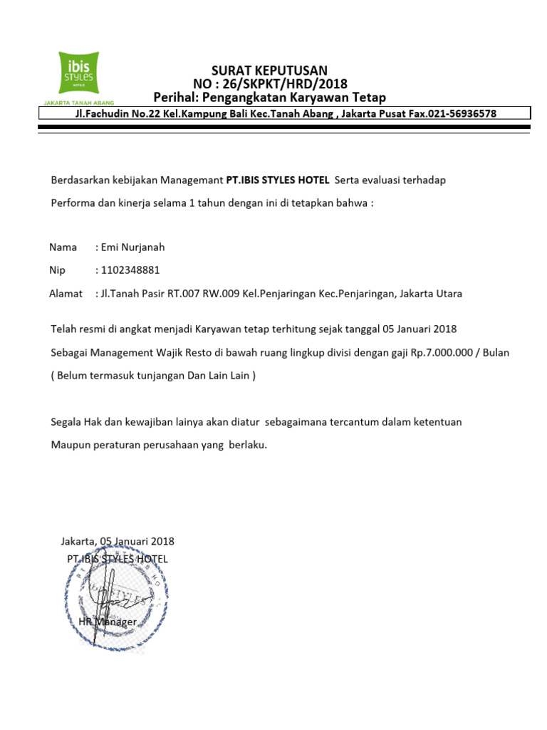 SK (Surat Keputusan) | PDF