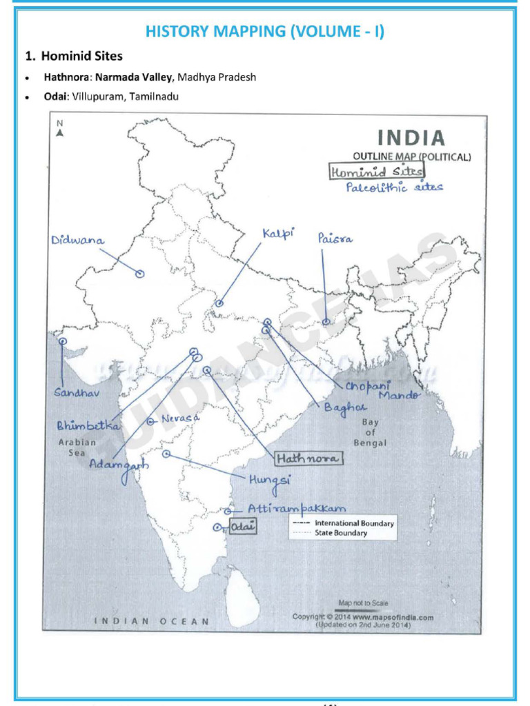 STUDY THROUGH MAPS (History Vol-I) - 1 | PDF