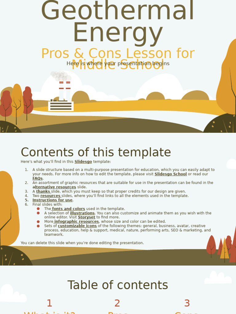Geothermal Energy: Pros and Cons Guide | PDF | Planets | Planetary Core