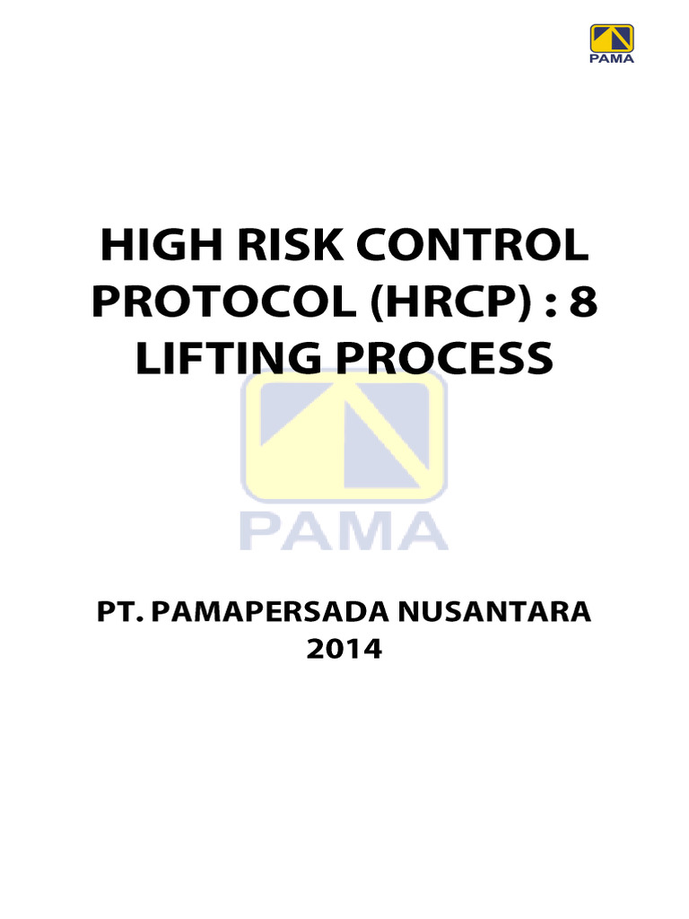 HRCP 8 Lifting Process Guidelines | PDF | Science & Mathematics