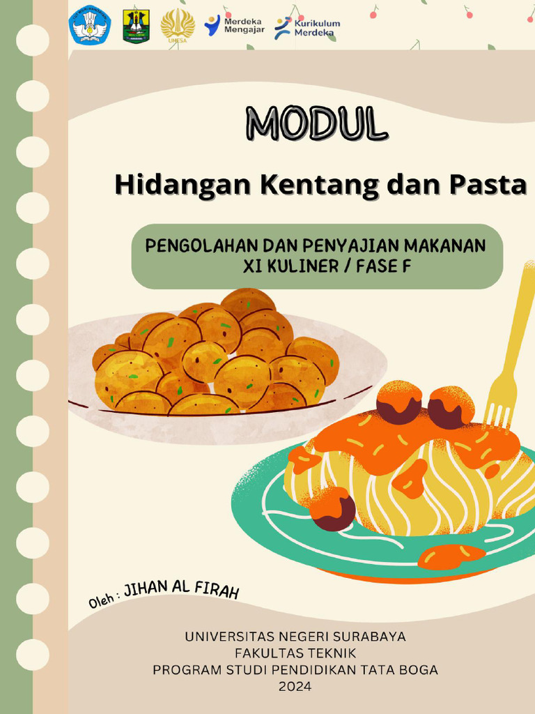 Modul Kentang Dan Pasta | PDF