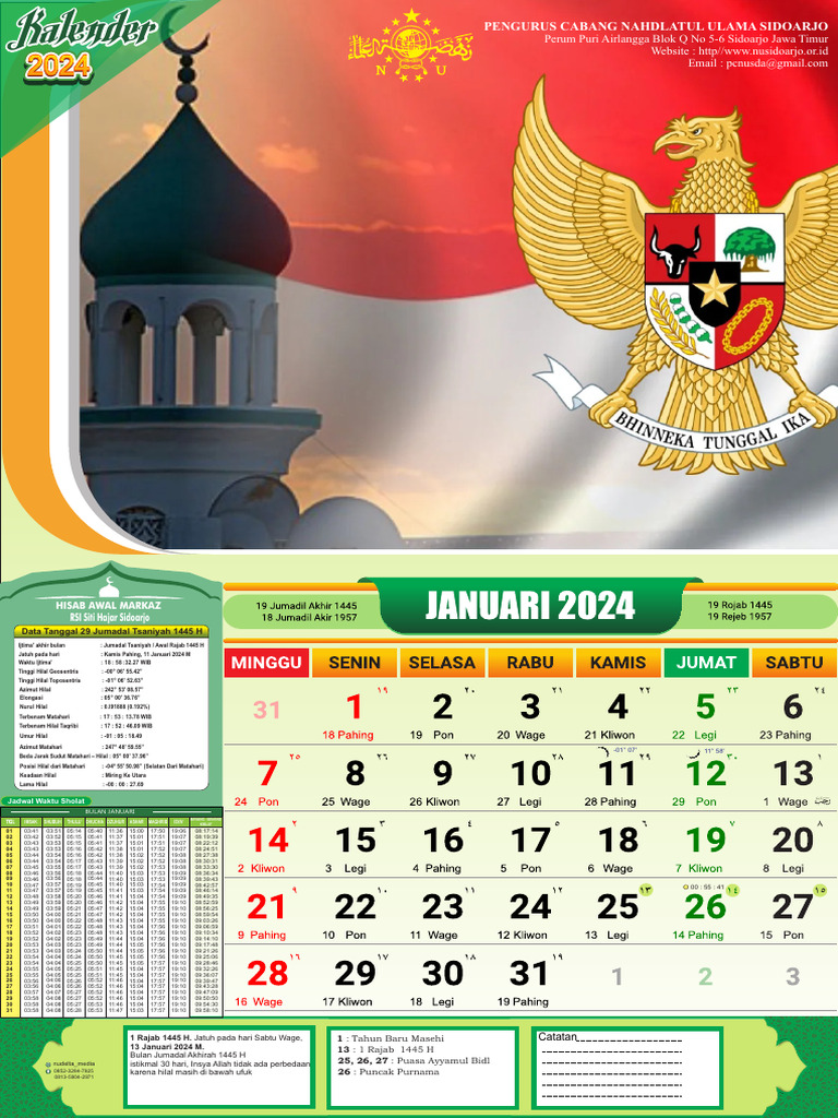 Kalender Hisab SDA 2024 | PDF