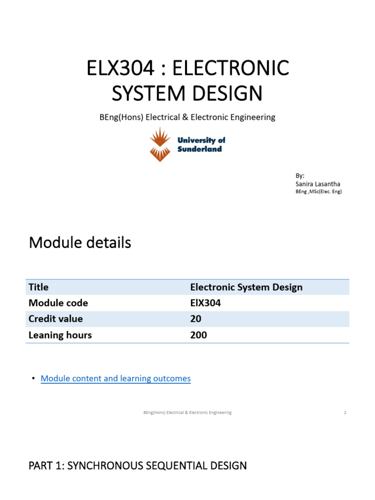 LECTURE 1-2 - Synchronous Design-3 | PDF | Digital Technology ...
