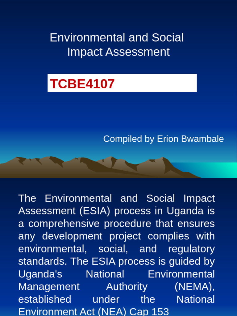 Lecture-2-Environmental Impact Assesment - 2024 | PDF | Environmental ...