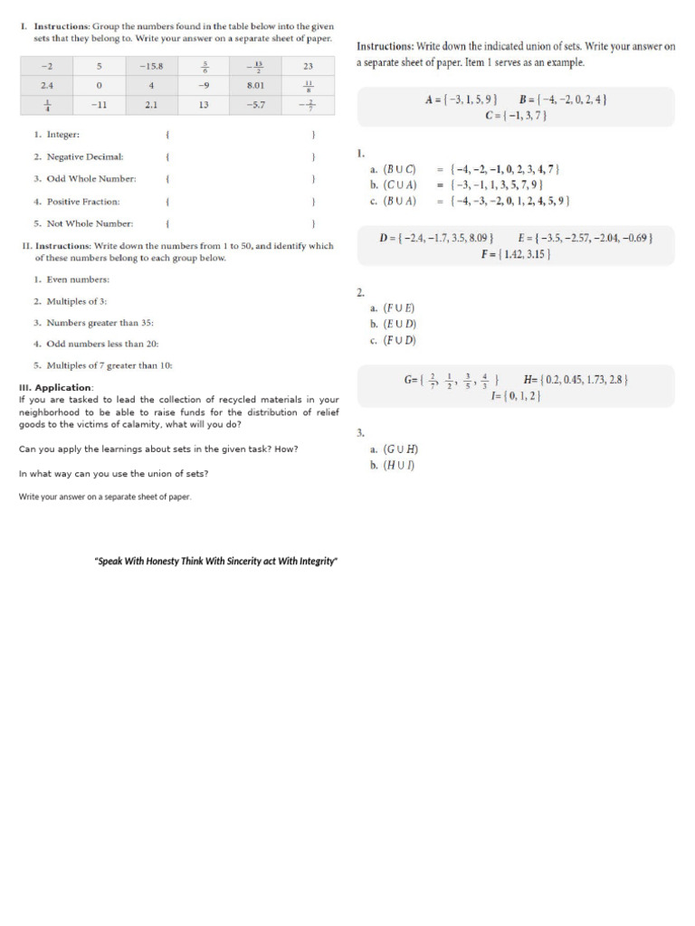 Mod 1 Mathlesson 1 Docx | PDF