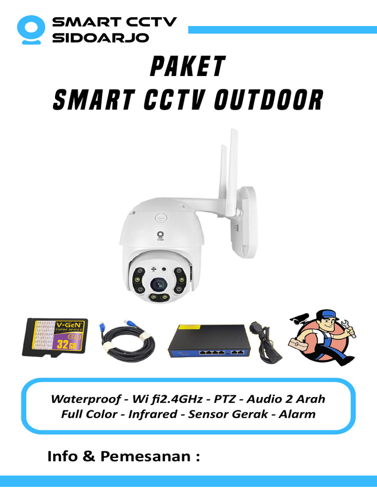 Paket Smart CCTV Wifi Outdoor - Brochure | PDF | Computers | Technology ...