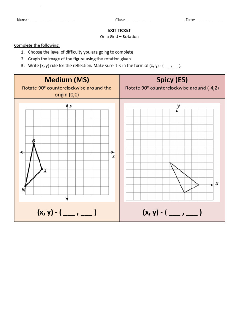 ET - On A Grid - Rotation | PDF