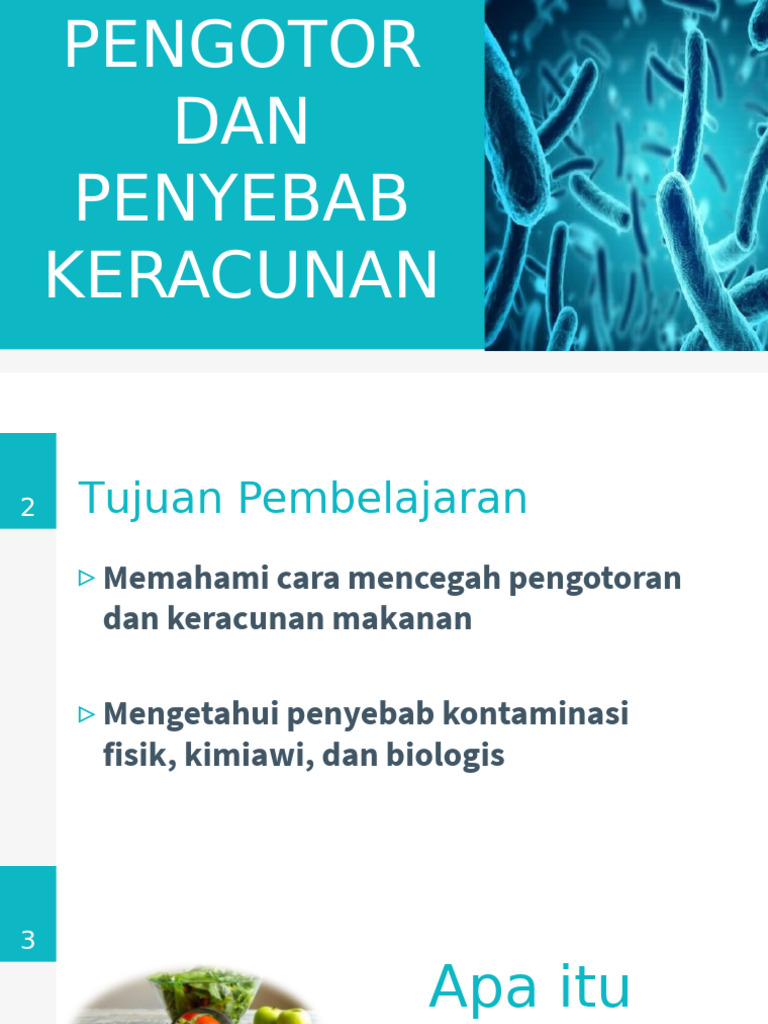 Pengotor & Penyebab Keracunan | PDF