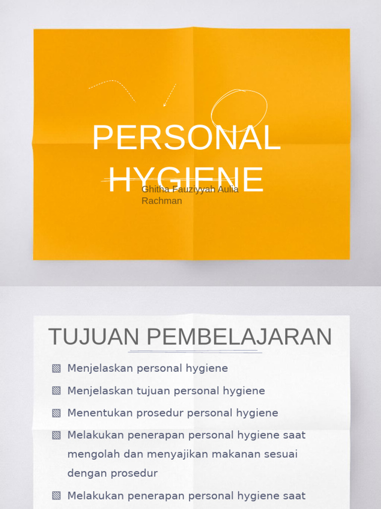 PPT Personal Hygiene | PDF
