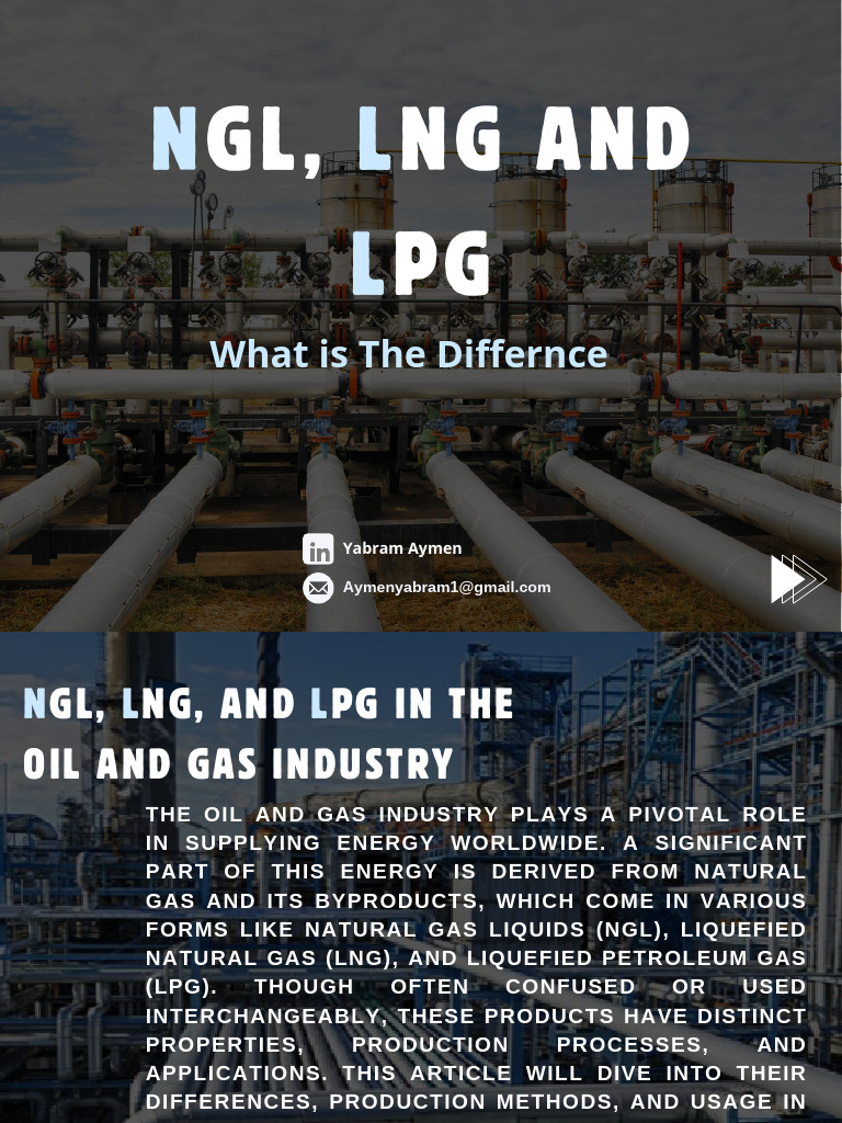 NGL, GPL and LNG by YABRAM Aymen | PDF | Natural Gas | Natural Gas Processing