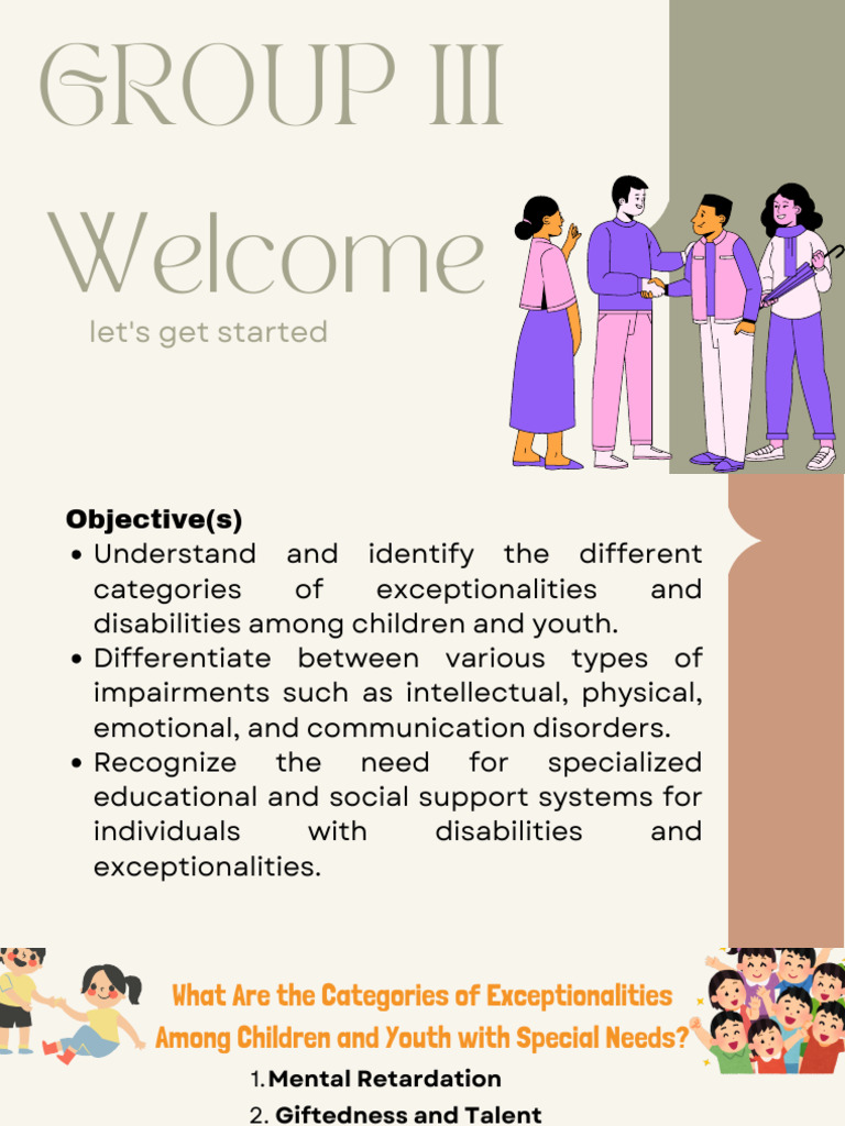 Group III | PDF | Intellectual Disability | Visual Impairment