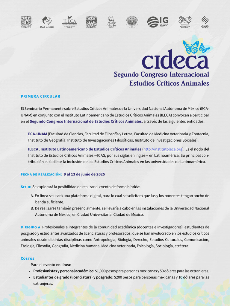 Convocatoria 2 Do CIDECA | PDF | Universidad | México