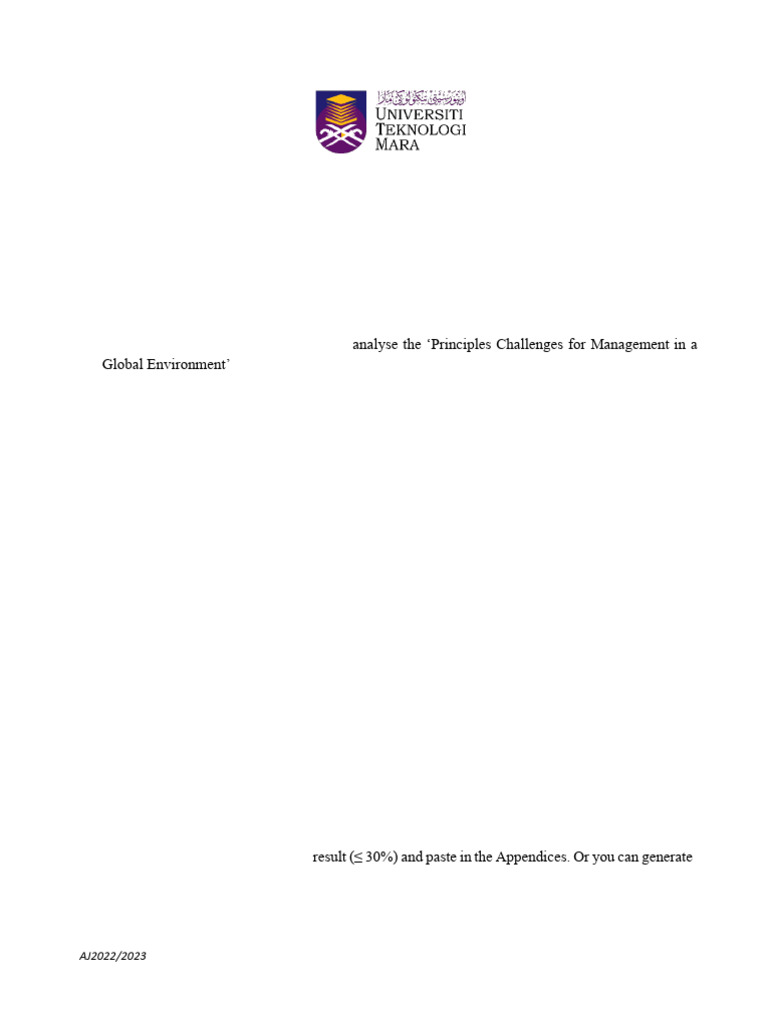MGT420 - Group Assignment - Oct 2022 - Feb 2023 | PDF