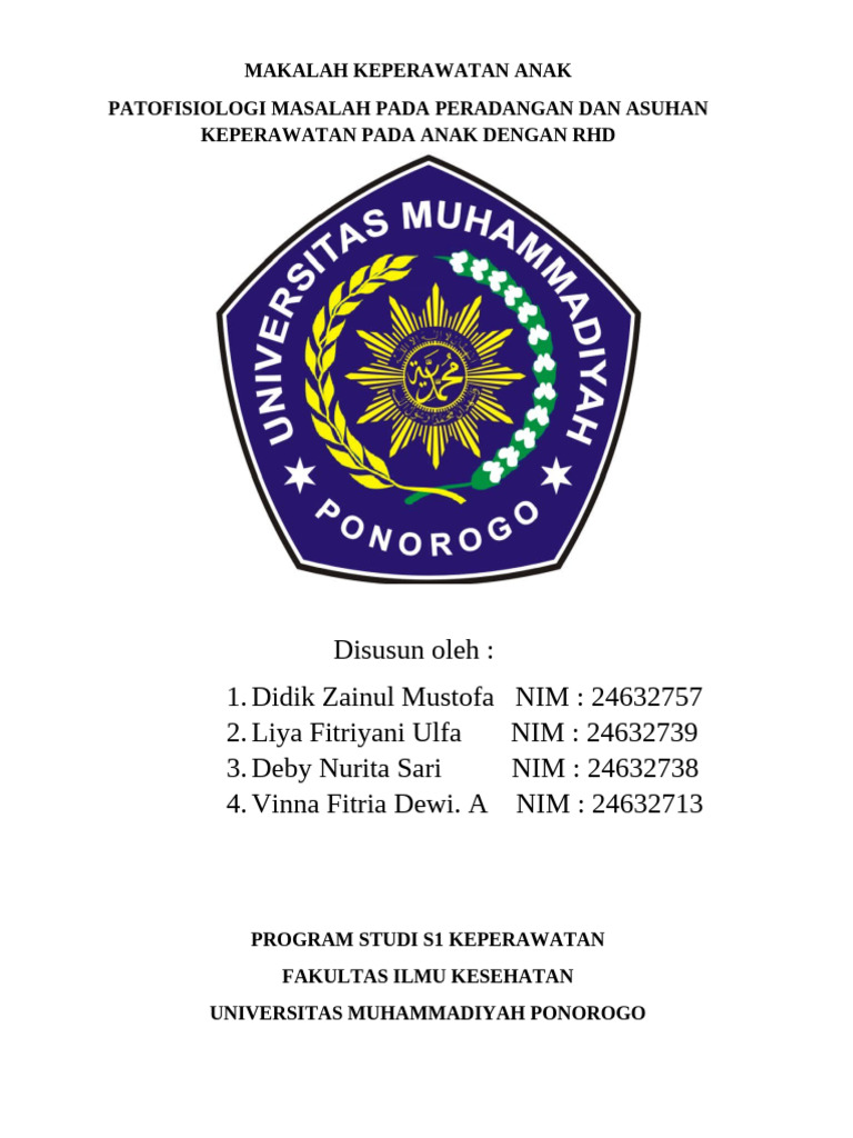 Makalah Askep RHD Pada Anak Umpo | PDF