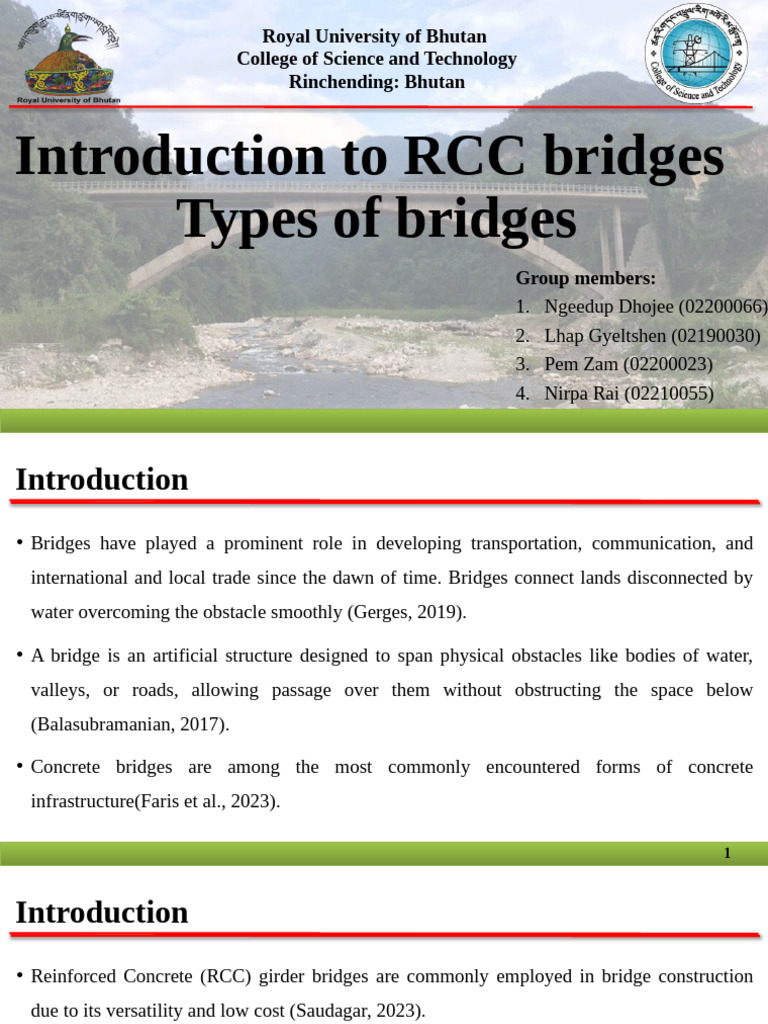 Intro To RCC Bridges | PDF | Bridge | Truss