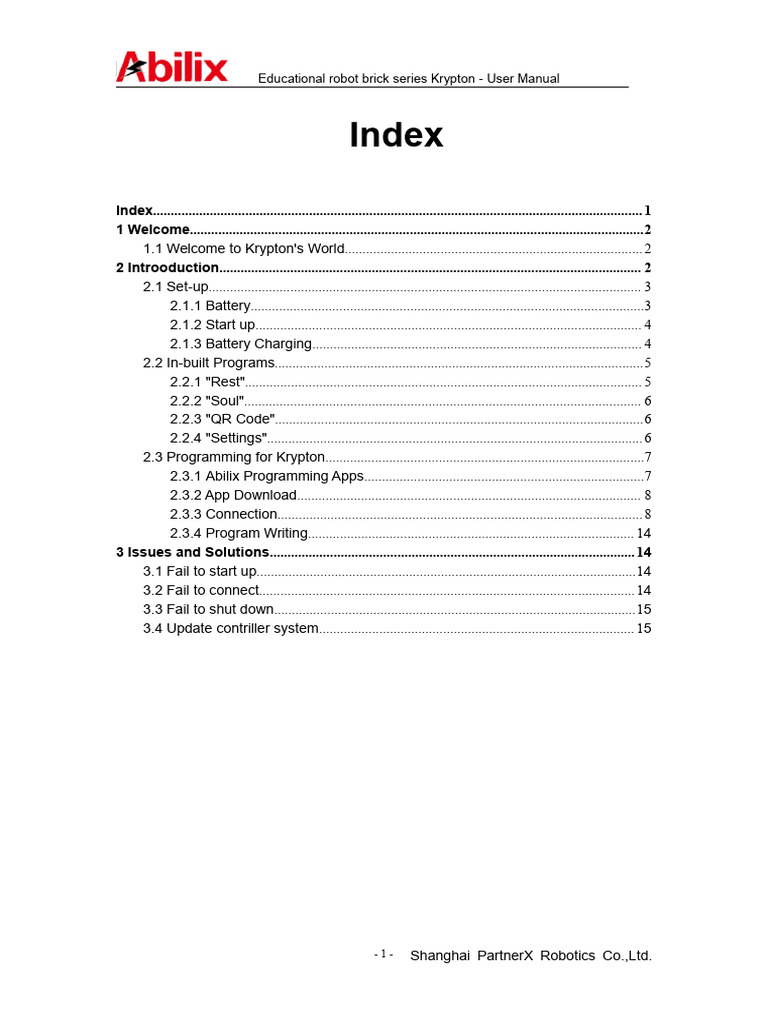 Krypton Robot User Manual Guide | PDF | Mobile App | I Pad