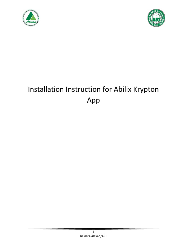 Abilix Krypton App Install Guide | PDF | Ios | Mobile App