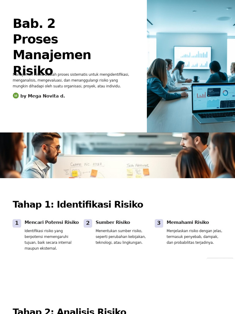 Bab.2 Proses Manajemen Risiko | PDF