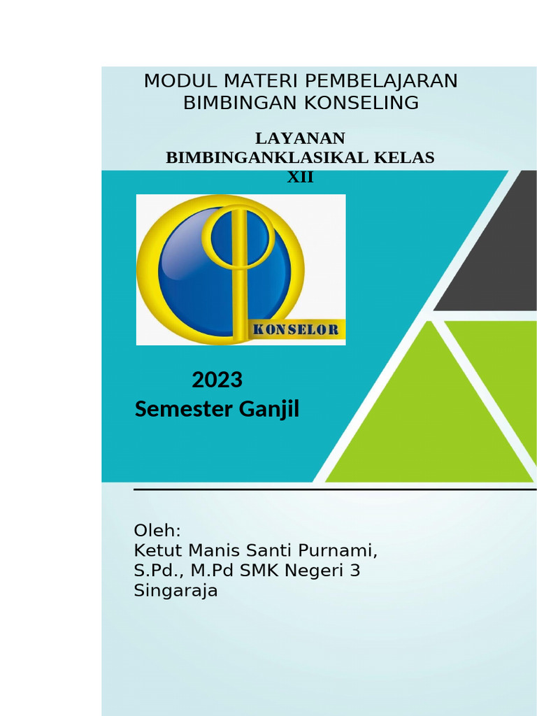 Modul BK Kelas XII: Bimbingan Pernikahan Muda | PDF