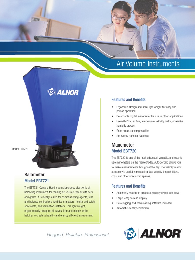 Balometer Ebt721 Alnor | Download Free PDF | Pressure Measurement ...