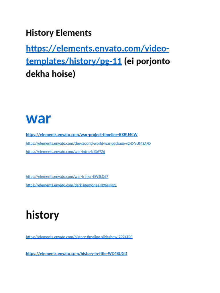 History Elements | PDF