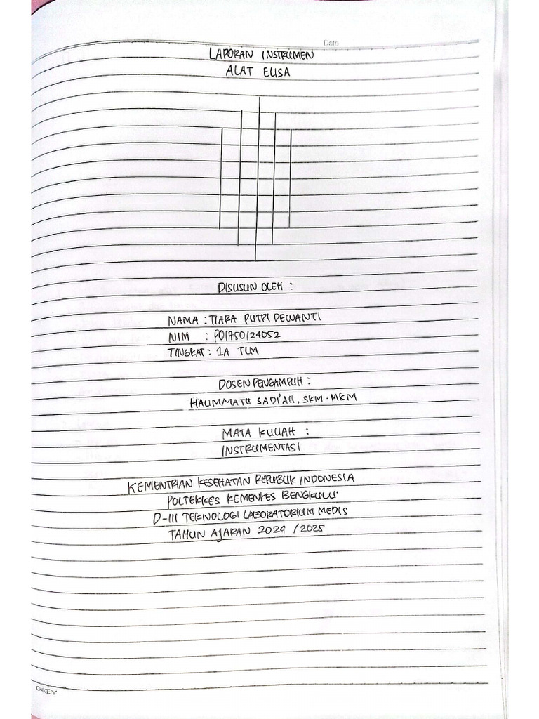 Tiara Putri Dewanti Instrumentasi | PDF