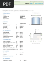 Design of Concrete Ring Beam For Storage Tank | PDF | Bending | Civil ...