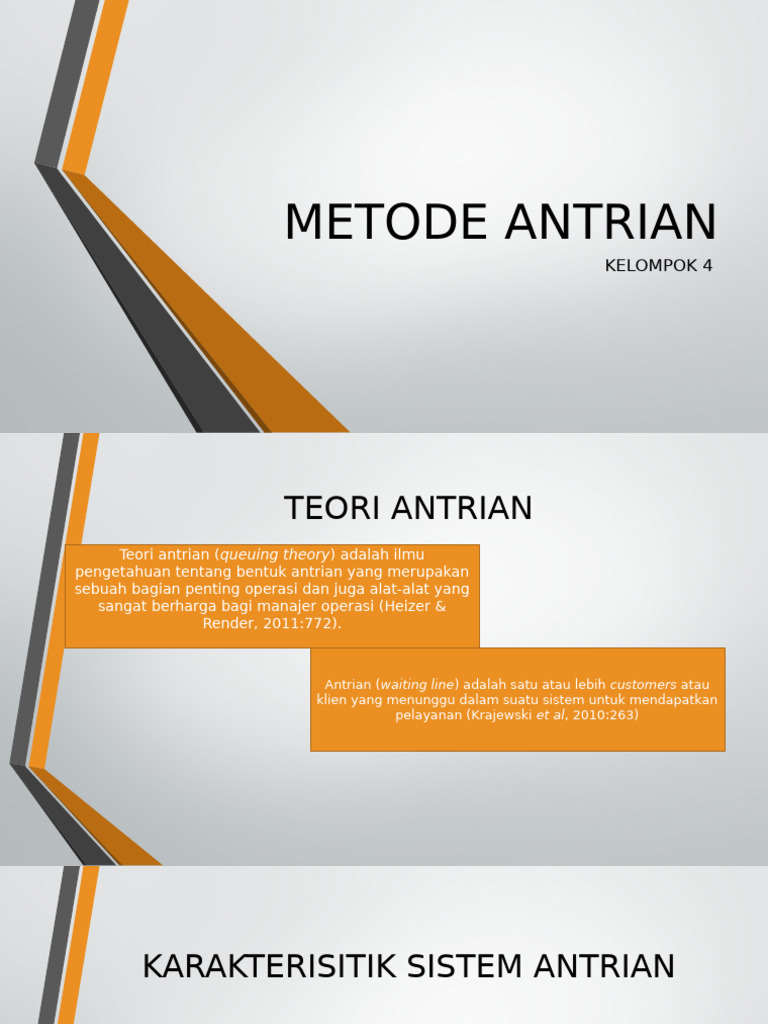 Metode Antrian | PDF | Teknologi & Rekayasa