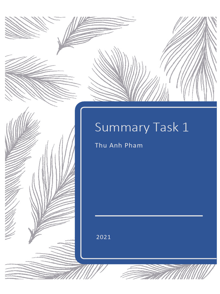 Summary Task 1 | PDF