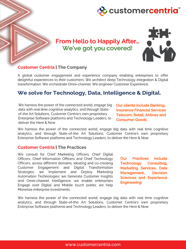 Customer Centria - Business Analyst - Client Servicing | PDF ...