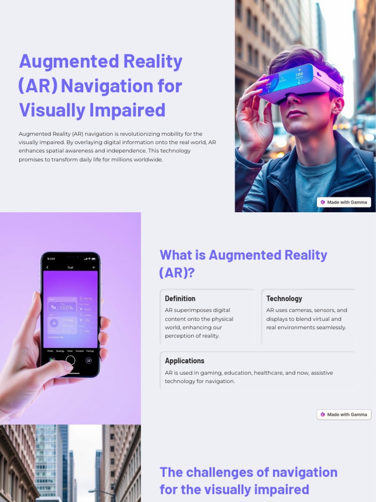 AR Navigation for the Visually Impaired | PDF | Augmented Reality ...