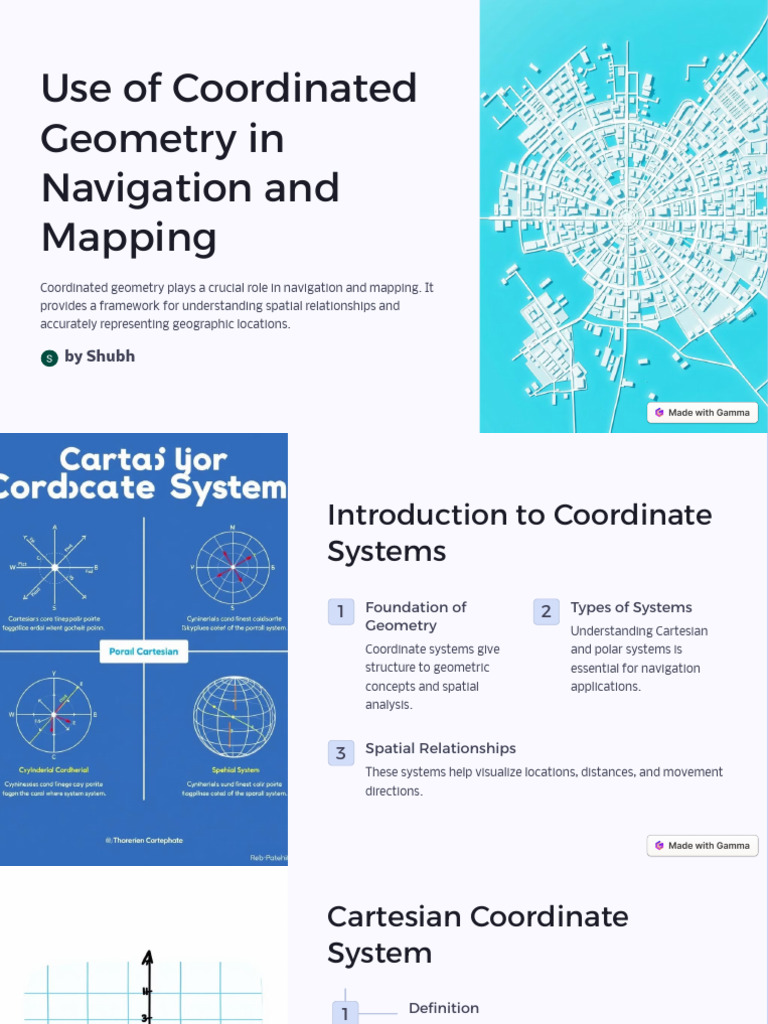 Use of Coordinated Geometry in Navigation and Mapping | PDF ...