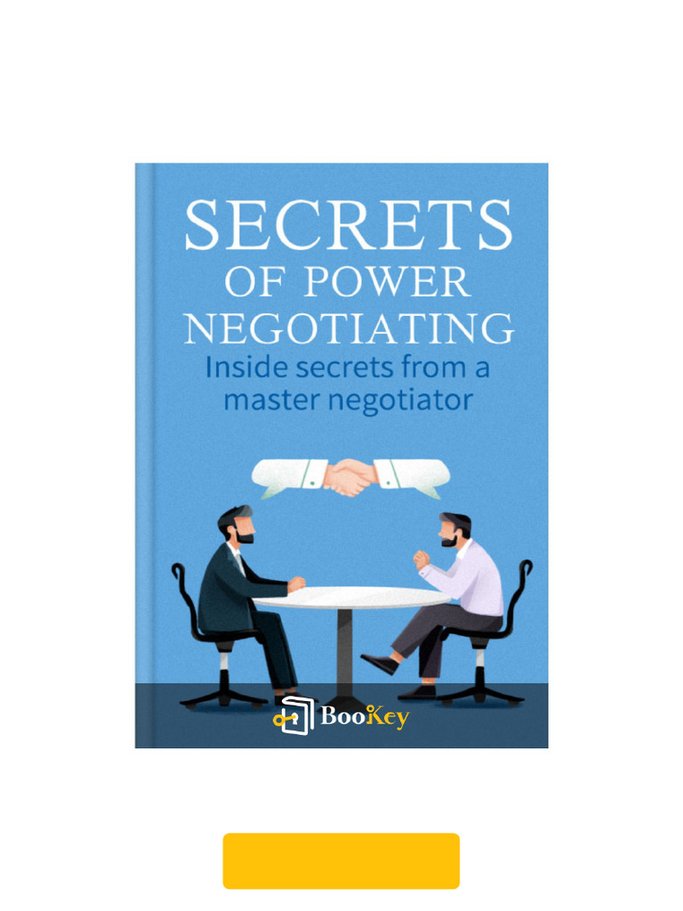 Secrets of Power Negotiating | PDF | Negotiation | Question