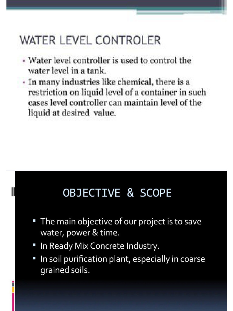Controlling Mechanism of Water Tank | PDF