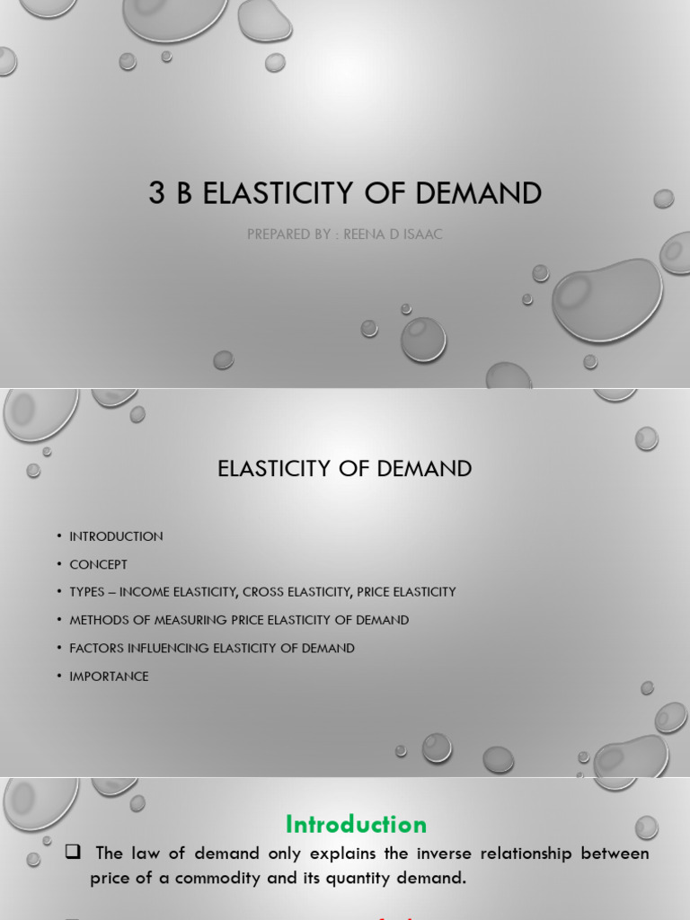 Understanding Demand Elasticity Types | PDF | Elasticity (Economics ...
