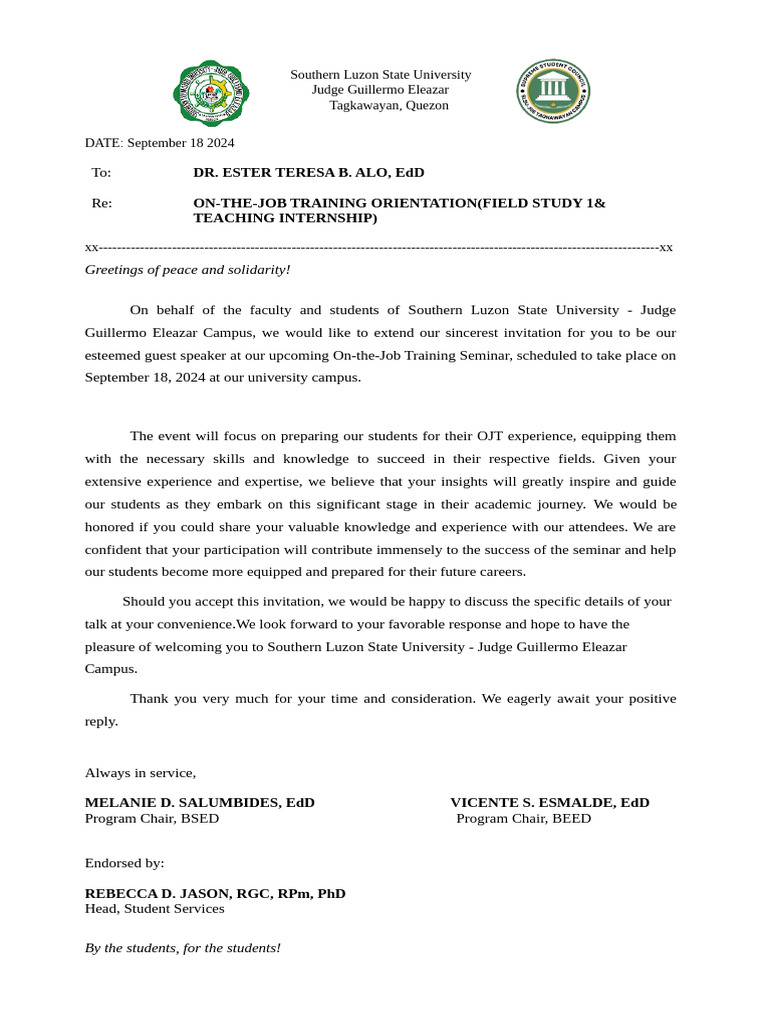 Communication Letter Format | PDF | Wellness