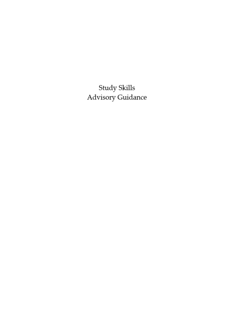 Advisory Period Guidance To Students | PDF | Reading Comprehension ...