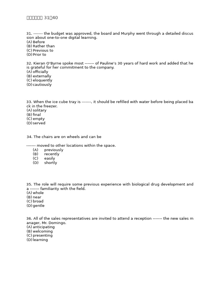B1L2 多益全真試題 (教用) | PDF | Science & Mathematics | Technology & Engineering