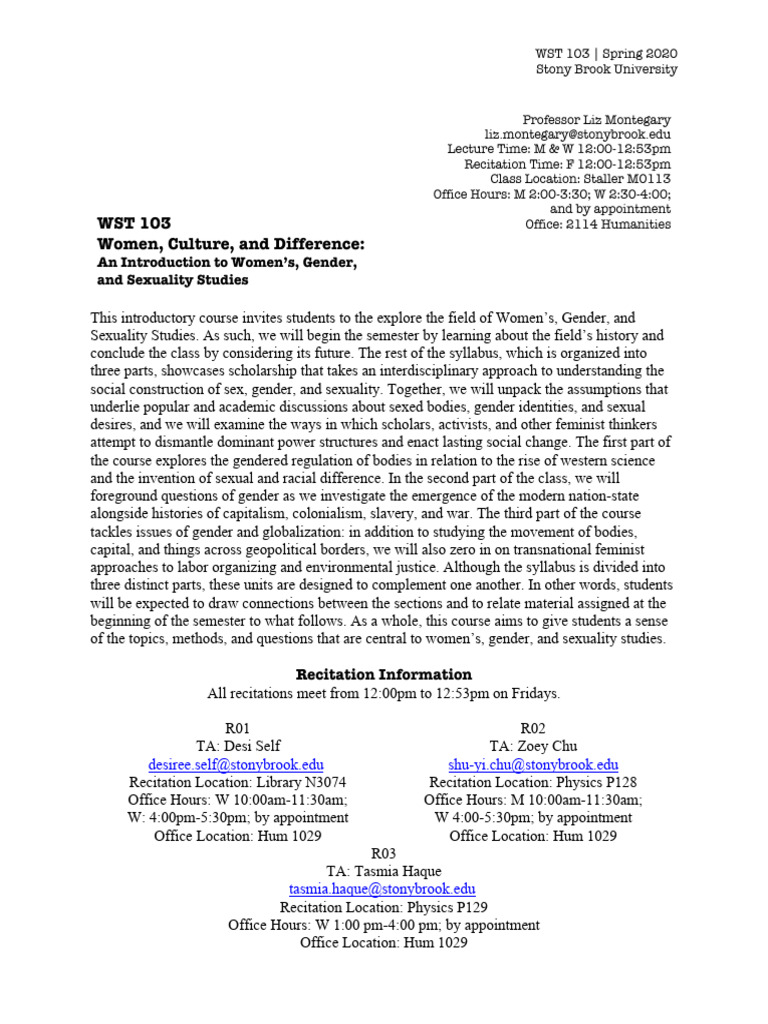 Introduction - To - Womens - Gender - and - Sexuality Studies | PDF ...