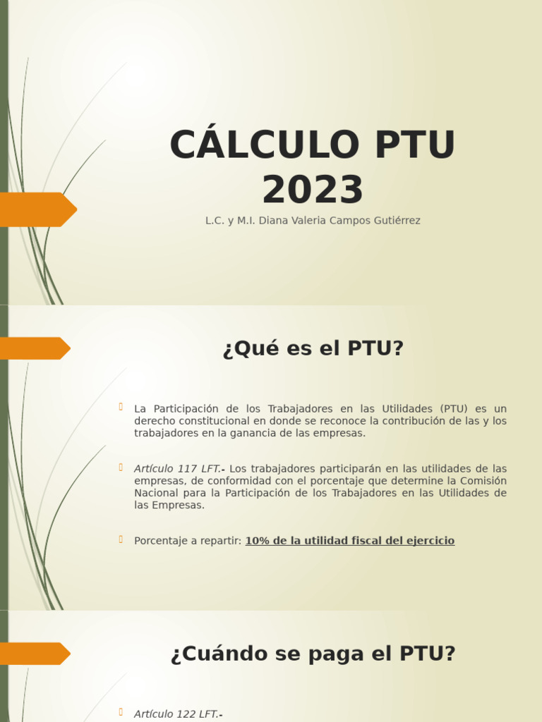 PTU Ejemplo | PDF | Salario | Impuesto sobre la renta