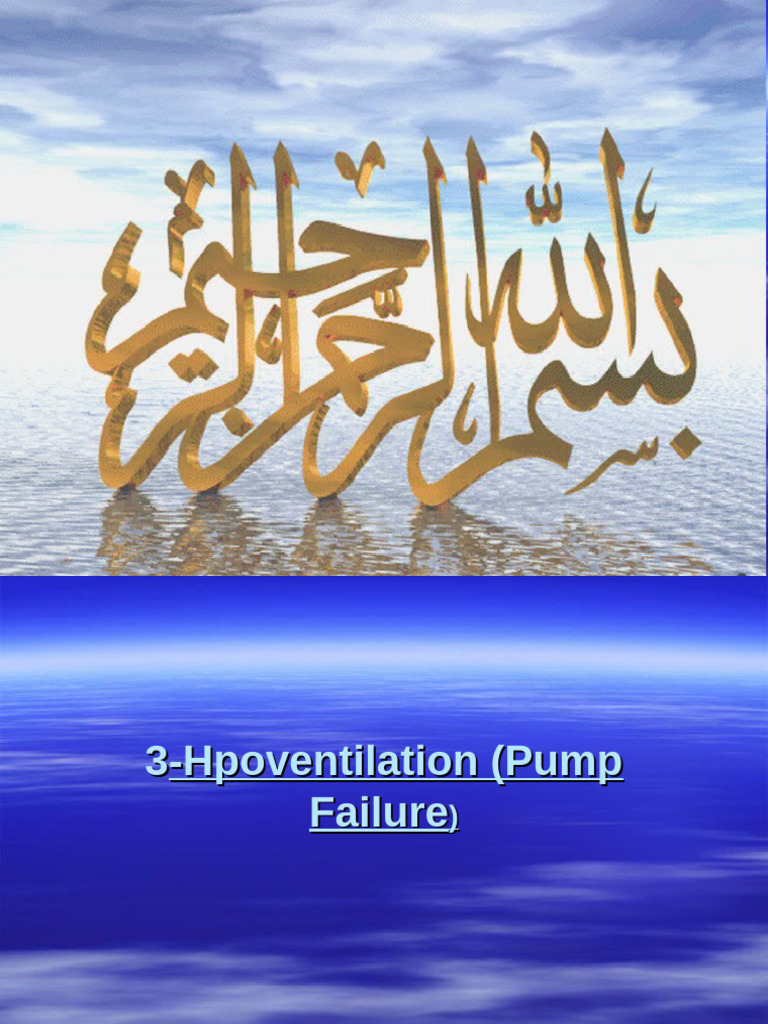 Understanding Respiratory Pump Failure | PDF | Respiratory System | Apnea