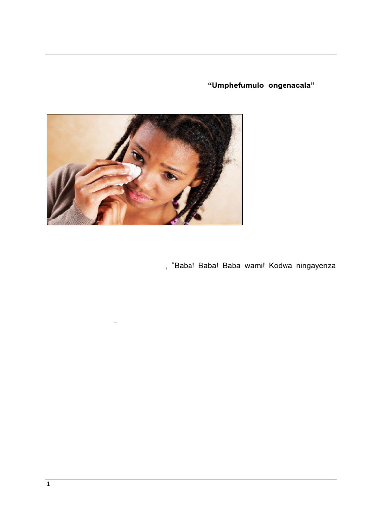 isiZulu 10: Umphefumulo Ongecala Worksheet | PDF