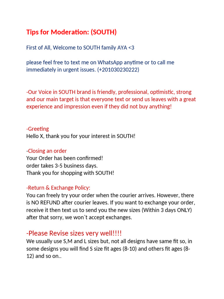 Tips For Moderation | PDF