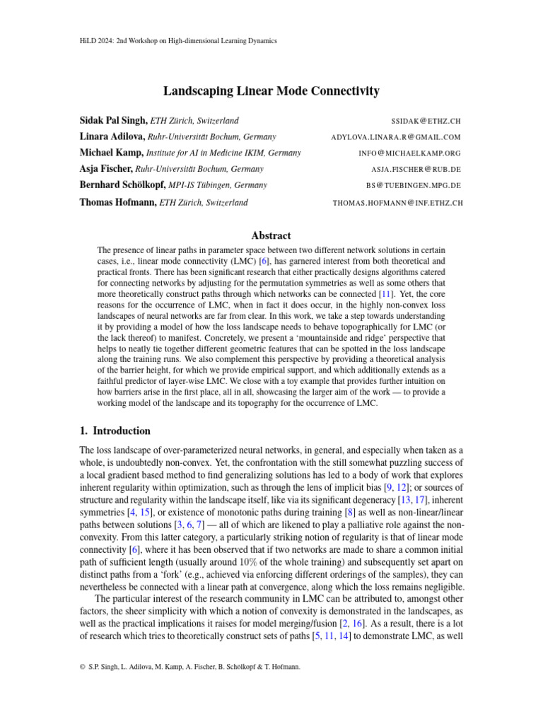 Landscaping Linear Mode Connectivity | PDF | Angle