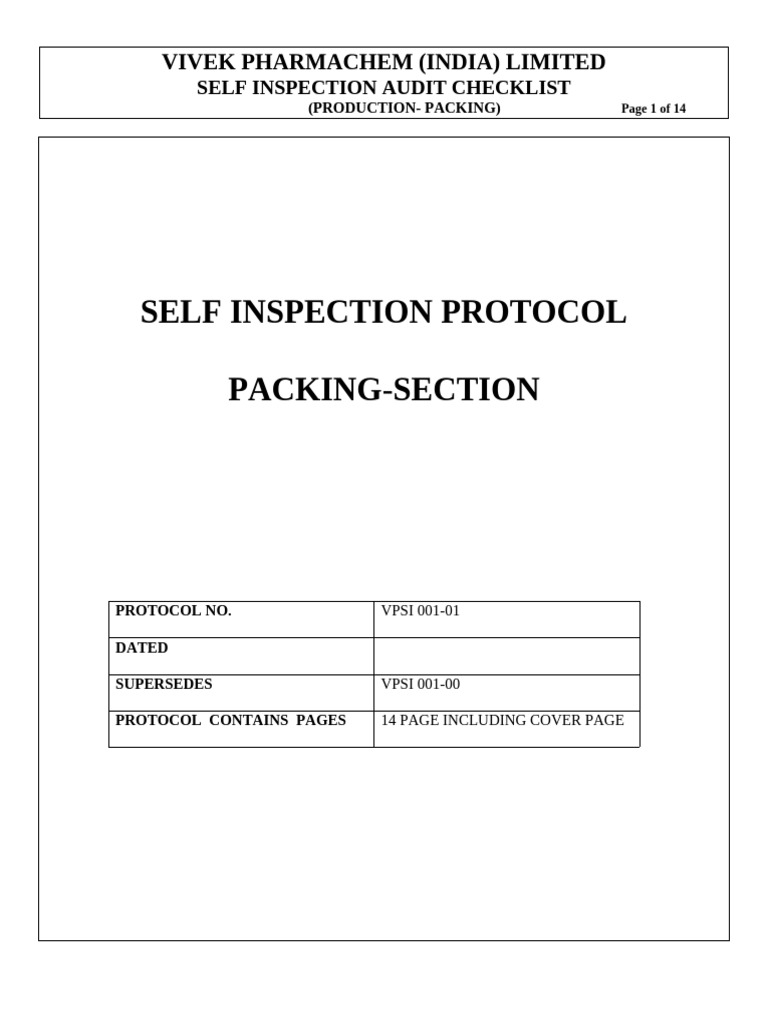 Pharma GMP Audit Checklist | PDF | Audit | Packaging And Labeling