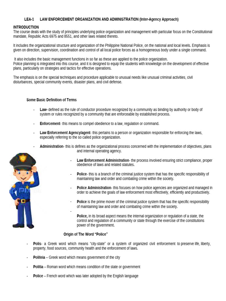 Lea 1 Notes Revised | PDF | Leadership | Police