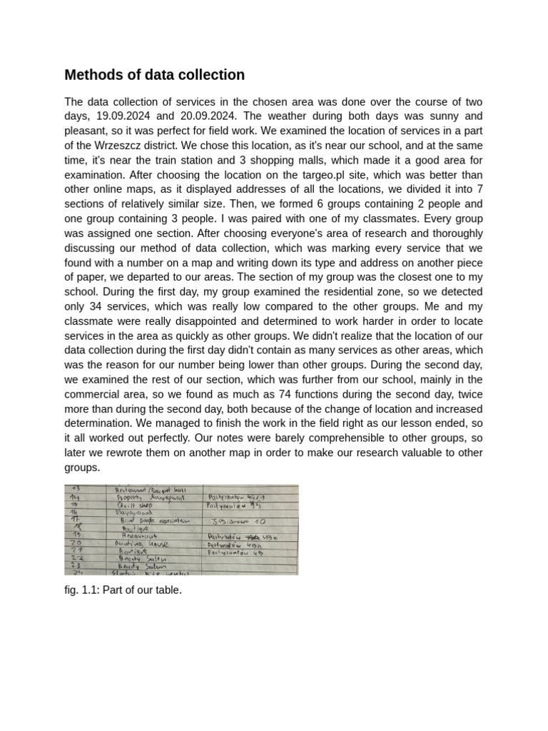 Methods of Data Collection 1-1 | PDF