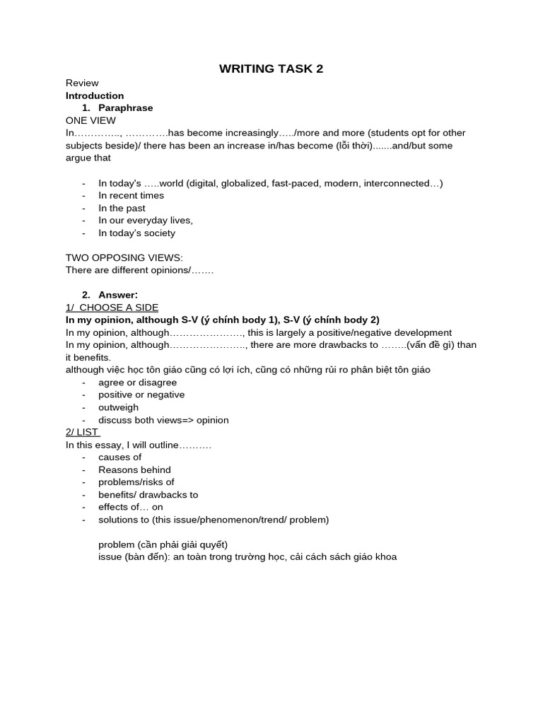 Wri Task 2 Single Idea Paragraph | PDF | Cognition