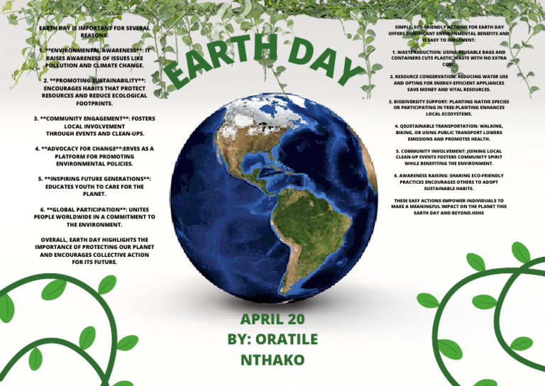 Choosing Simple, Eco-Friendly Actions For Earth Day Offers Significant ...